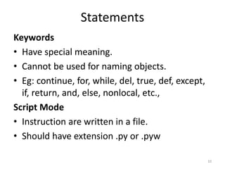 PYTHON PROGRAMMING | PPT