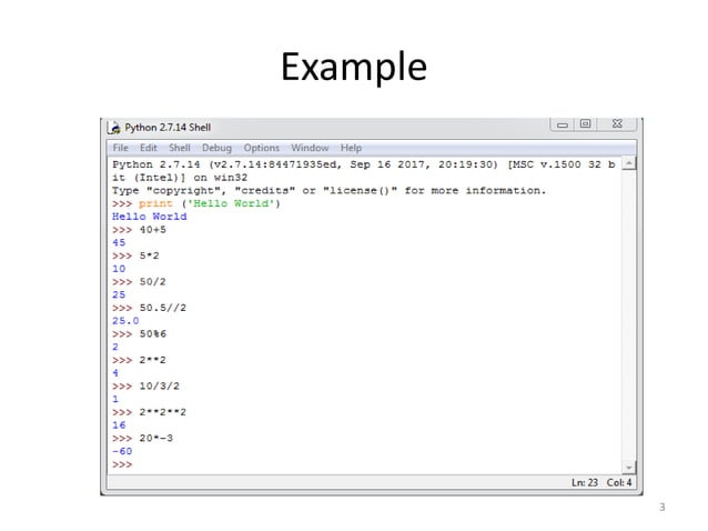 Python Programming Ppt