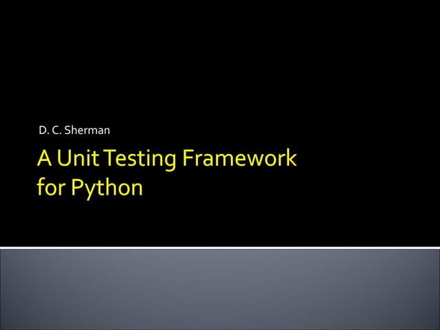 Python Unit Testing Odp Computing Technology And Computing