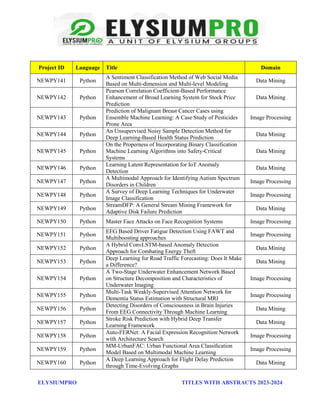 Python Updated New ML Titles 2024-2025 | PDF | Artificial Intelligence | Technology & Computing