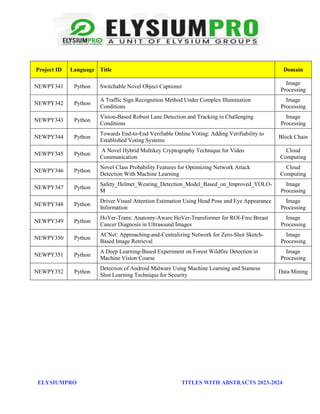 Python Updated New ML Titles 2024-2025 | PDF | Artificial Intelligence | Technology & Computing
