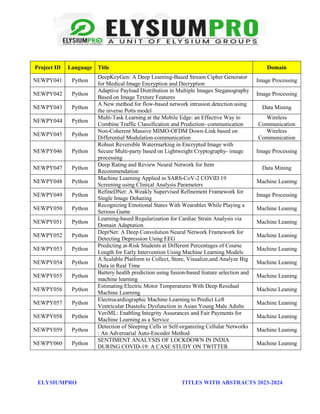 Python Updated New ML Titles 2024-2025 | PDF | Artificial Intelligence | Technology & Computing