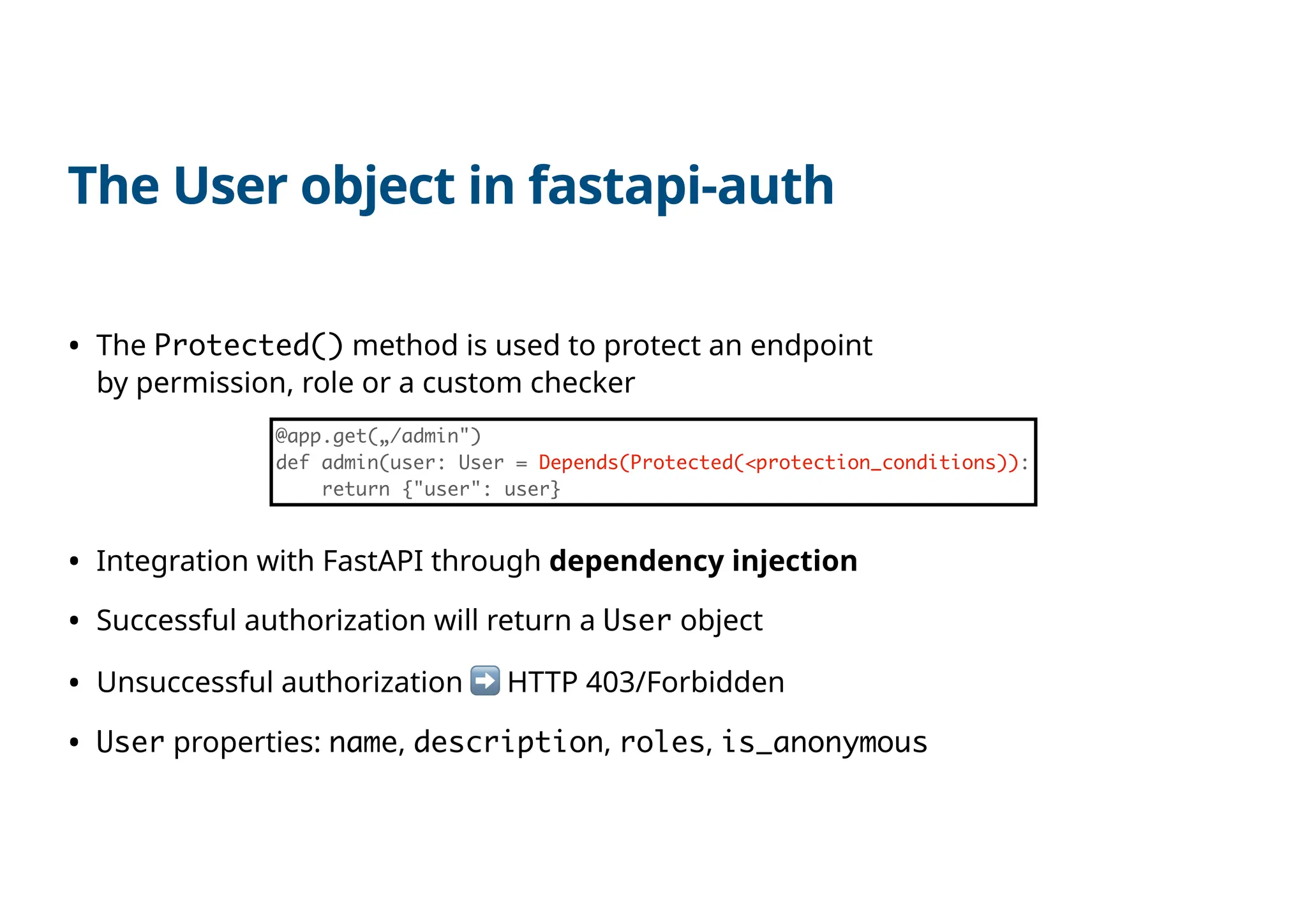 zopyx-fastapi-auth - authentication and authorization for FastAPI | PDF