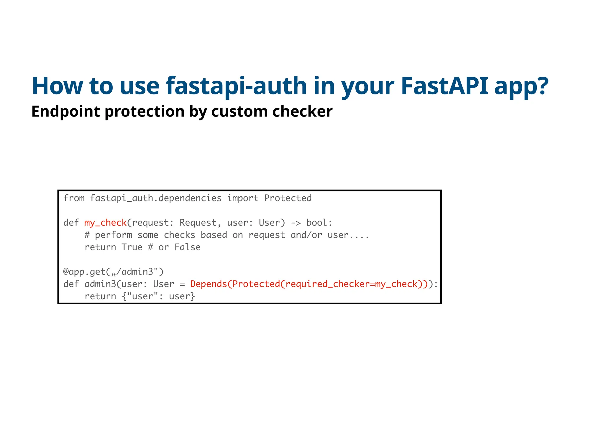 zopyx-fastapi-auth - authentication and authorization for FastAPI | PDF