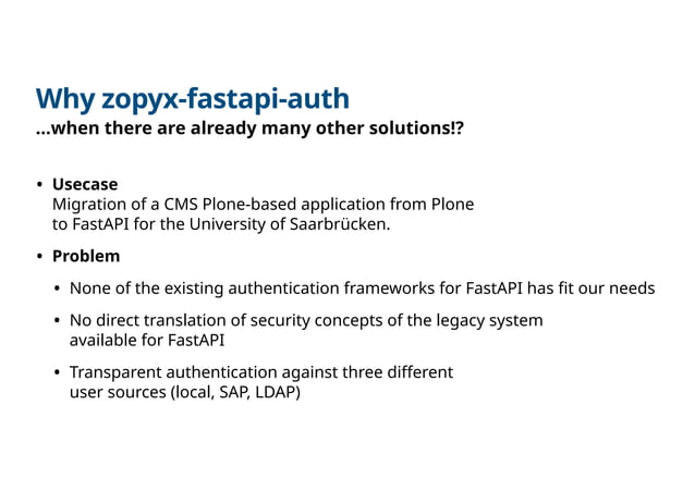 Zopyx Fastapi Auth Authentication And Authorization For Fastapi Pdf