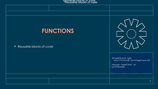 Python Fundamentals course explaining the main Python terms | PPTX