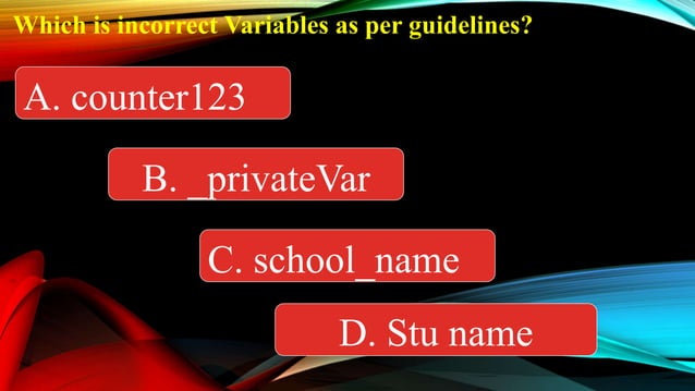 Python Variable for the students who started their python.pptx | Free Download