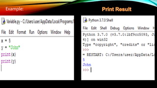 Python Variable for the students who started their python.pptx