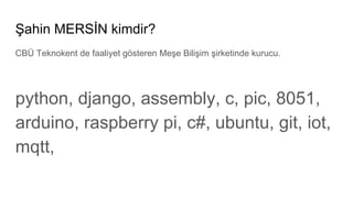 Python ve iot uygulamalari | PDF