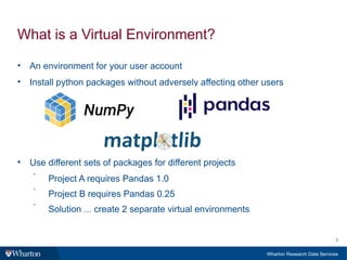 Python _ Virtu al _ Environm ents . pptx | PPT