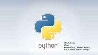 Python Virtual Machine concept- N.Kavitha.pptx | Programming Languages | Computing