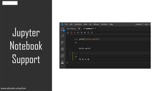 Python Visual Studio | Edureka | PPT