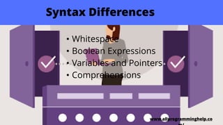 Python vs c++ ppt | PPTX