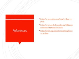 Python vs Java- Selecting the Ideal Language for Your Technical Journey ...