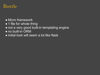 Python web frameworks | PDF