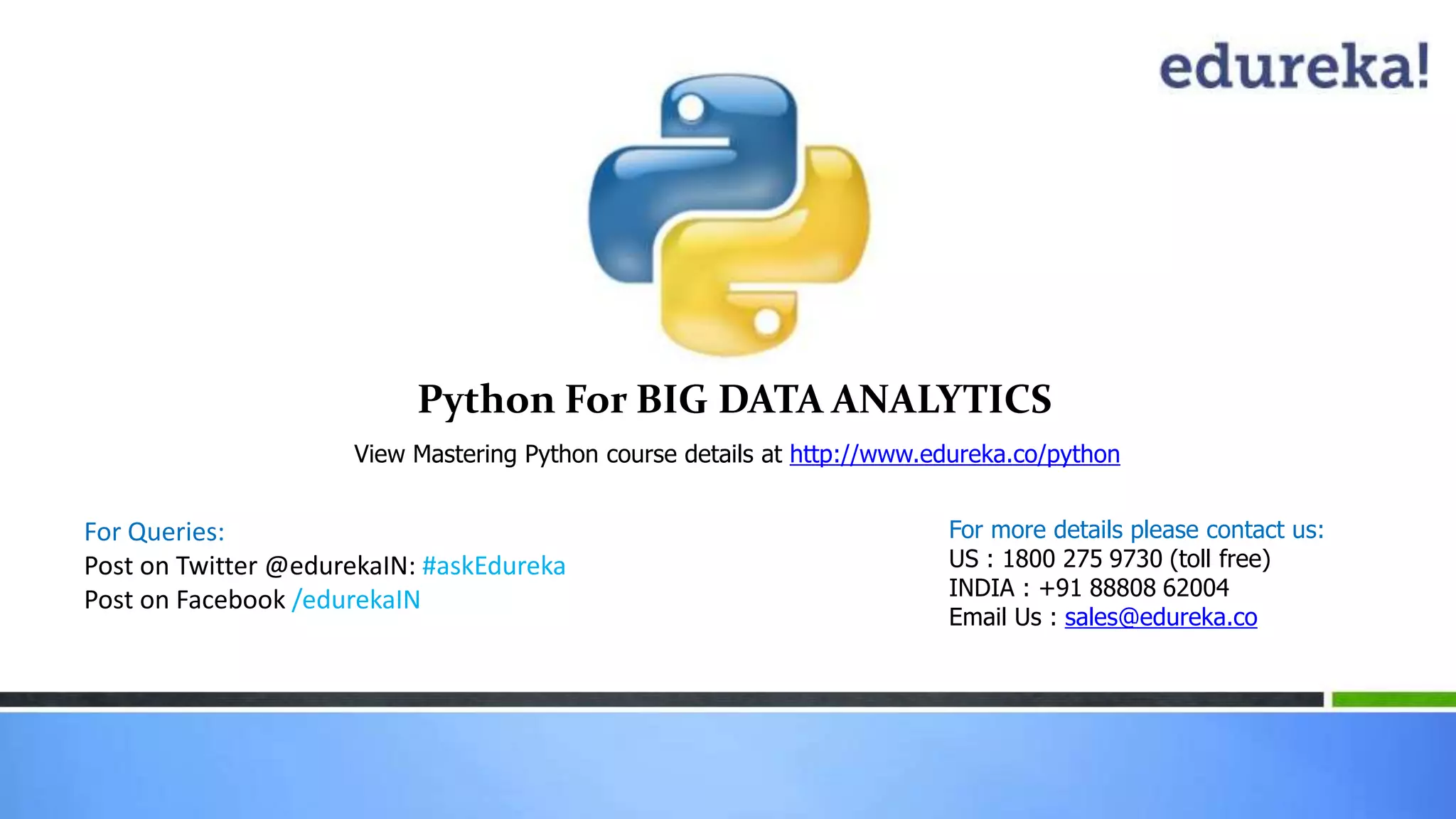Webinar: Mastering Python - An Excellent tool for Web Scraping and Data Analysis | PPT