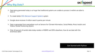 Python and BIG Data analytics | Python Fundamentals | Python ...