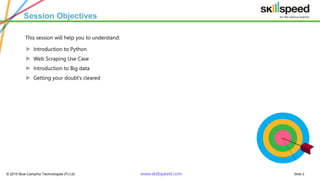 Python and BIG Data analytics | Python Fundamentals | Python ...