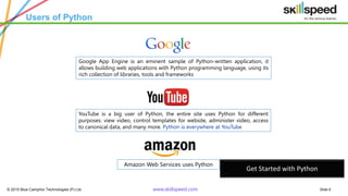 Python and BIG Data analytics | Python Fundamentals | Python ...