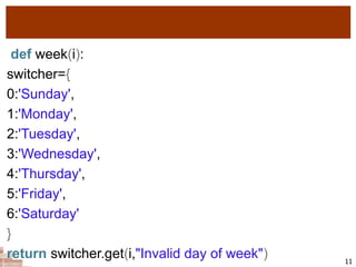 Python week 6 2019 2020 for grade 10 | PPT
