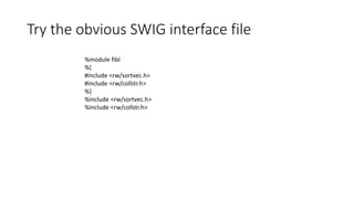 Python with a SWIG of c++ | PPTX