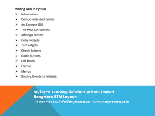 Python Django Training in Bangalore Classroom, Online | PDF