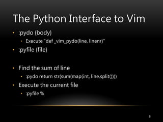 Python with vim | PDF | Programming Languages | Computing