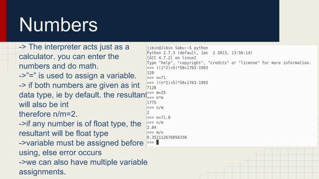 Python workshop | PPT