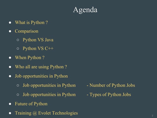Advantages of Python Learning | Why Python | PPTX