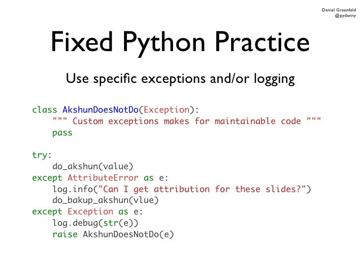 Python worst practices