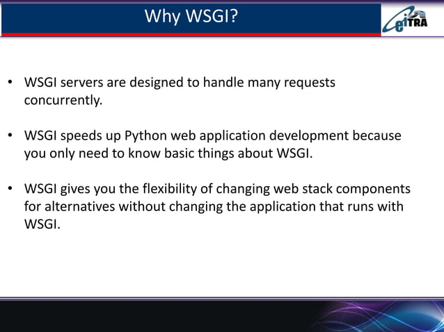 Python wsgi protocol | PPT
