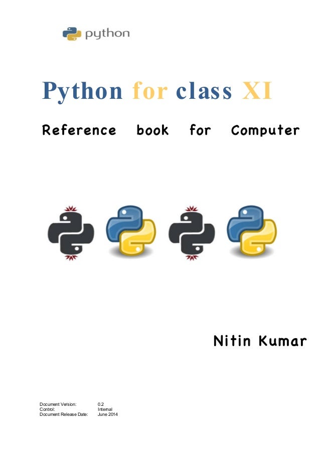 Python for class 11 (CBSE Computer science sub code 083)