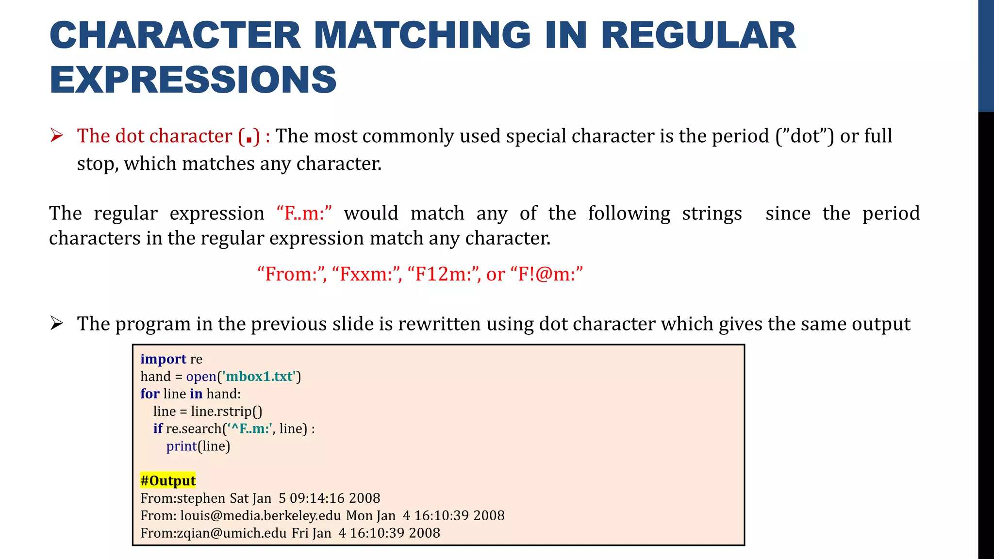 Python Regular Expressions | PDF