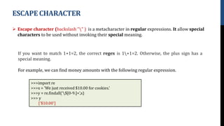 Python Regular Expressions | PDF | Programming Languages | Computing