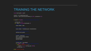 Pytorch and Machine Learning for the Math Impaired | PPT