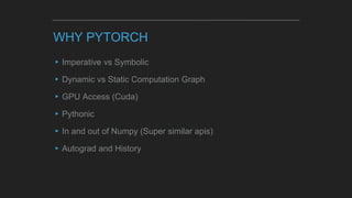 Pytorch and Machine Learning for the Math Impaired | PPT