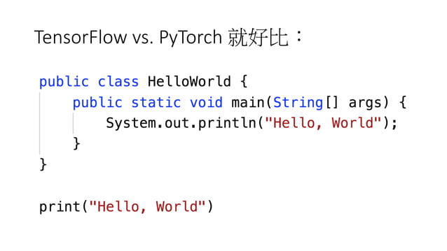[students AI workshop] Pytorch | PPTX | Programming Languages | Computing