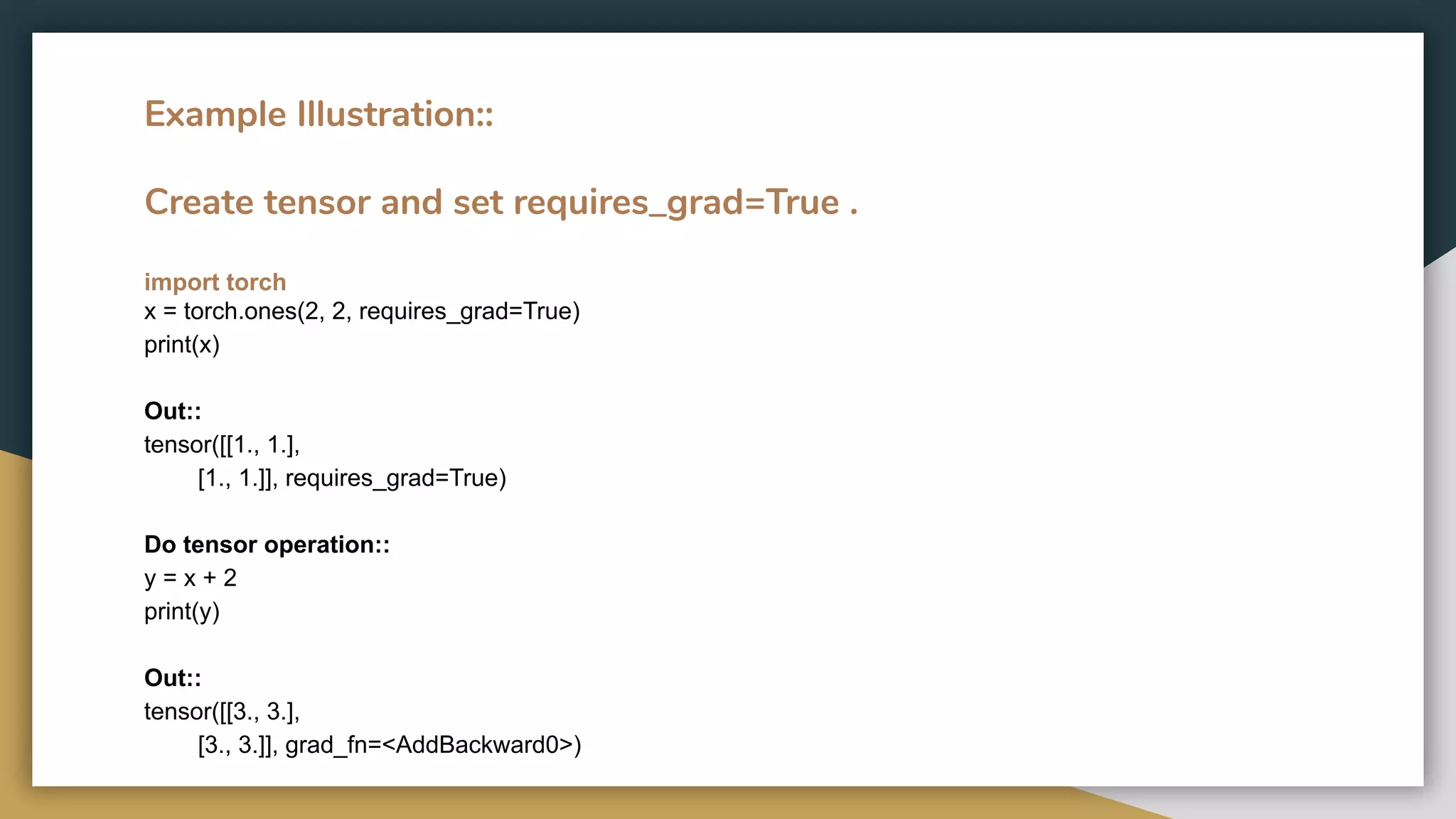 Pytorch auto grad | PPT