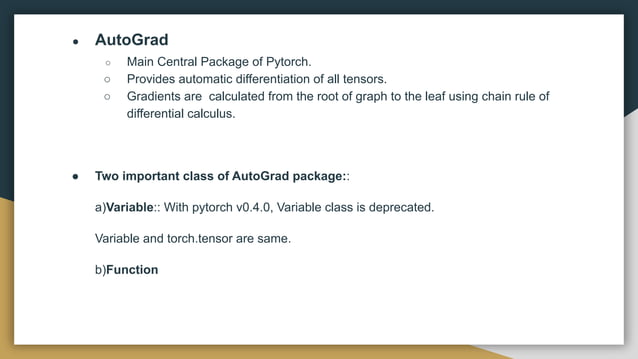 Pytorch auto grad | PPT