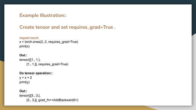 Pytorch auto grad | PPT