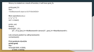 Pytorch auto grad | PPT