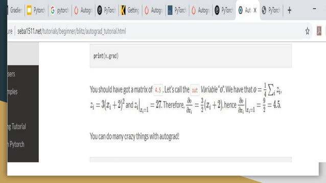 Pytorch auto grad | PPT