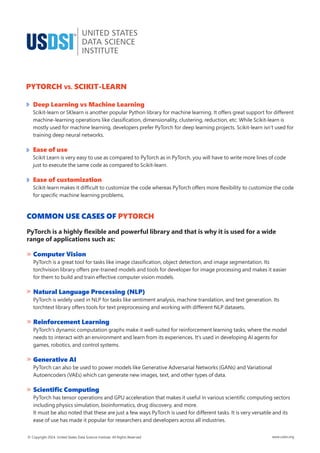 PyTorch Deep Learning Framework | USDSI® | PDF