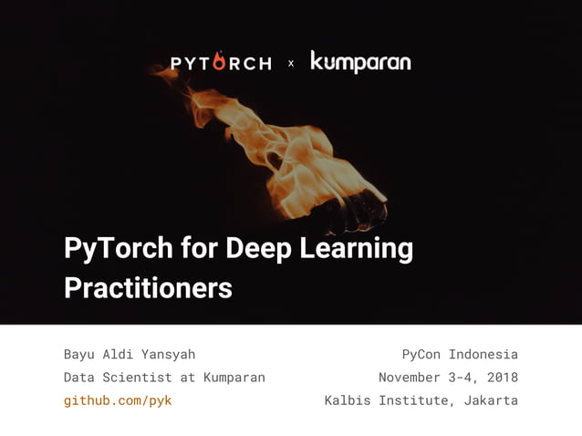 PyTorch for Deep Learning Practitioners | PDF