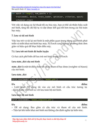 PyTorch trong học máy cho người mới bắt đầu.pdf