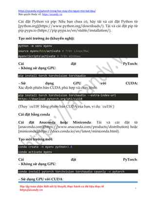 PyTorch trong học máy cho người mới bắt đầu.pdf