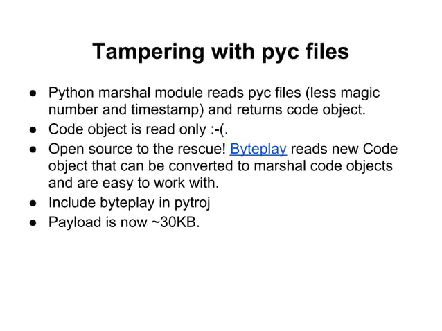 Infecting Python Bytecode | PPT
