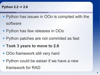 PyUNO - Help us develop a Python environment in OOo | PPT
