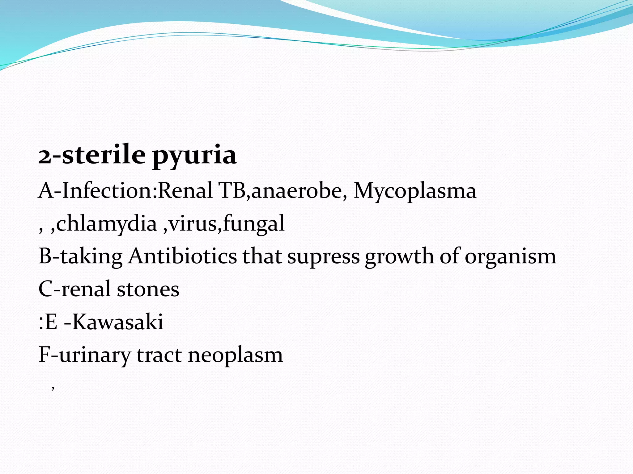Pyuria and urinary tract infection 2 | PPTX