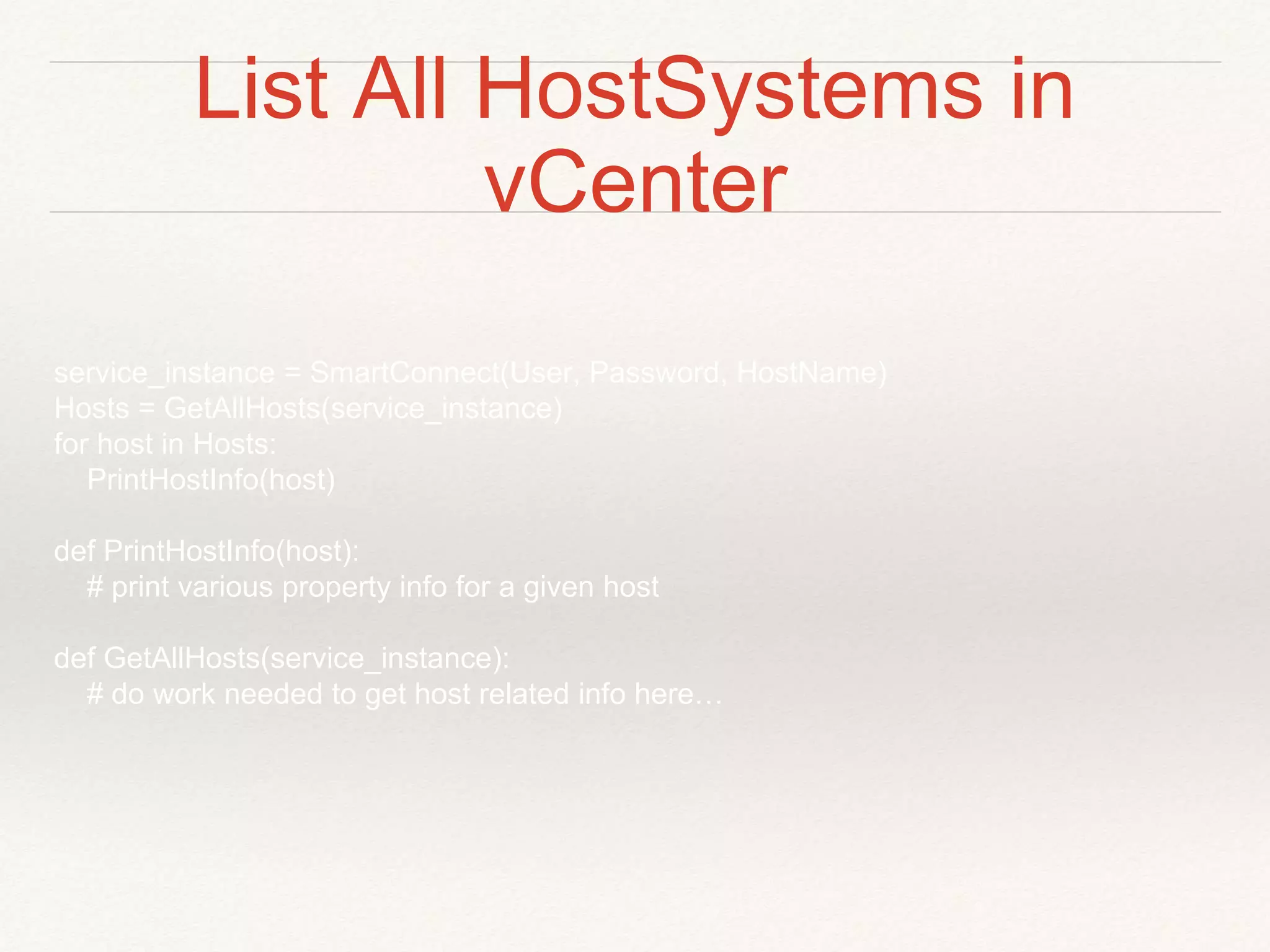 Introduction To Vsphere Apis Using Pyvmomi Pptx Operating Systems